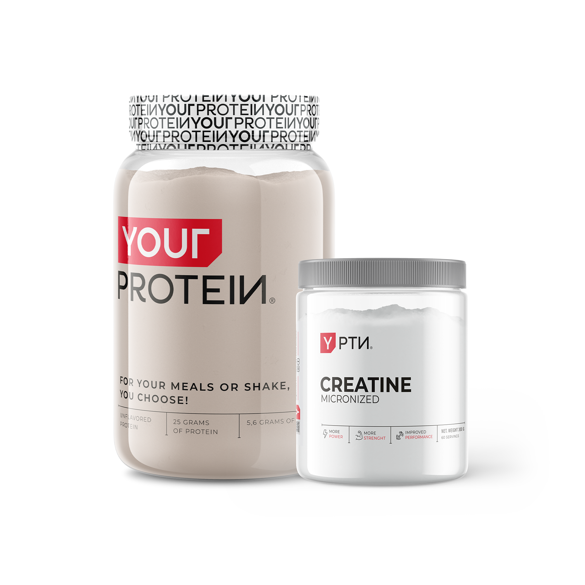 PACK YOUR PROTEIN WHEY + CREATINE – Your Protein